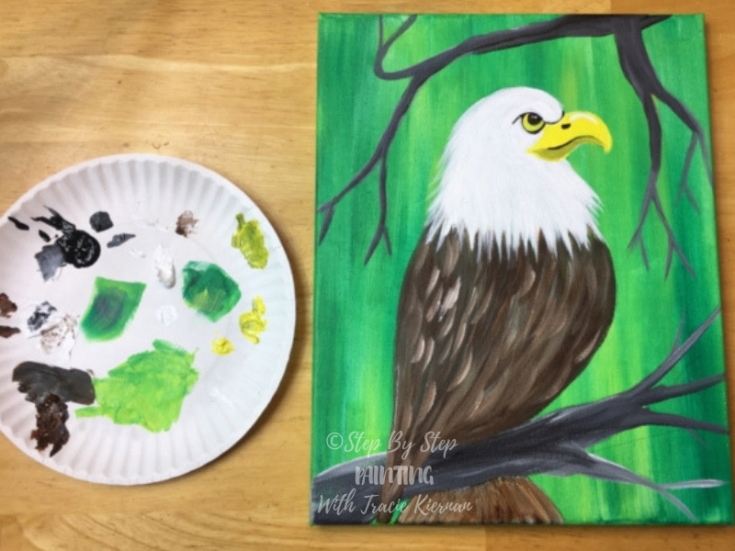 How To Paint A Bald Eagle - Tracie Kiernan - Step By Step Painting