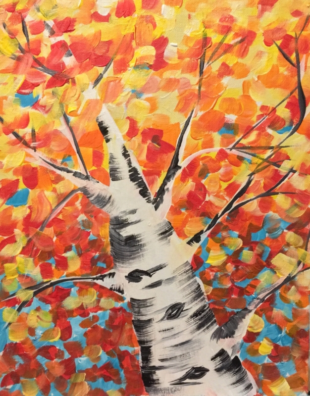 Fall Canvas Paintings - Easy Canvas Painting For Beginners Step By Step