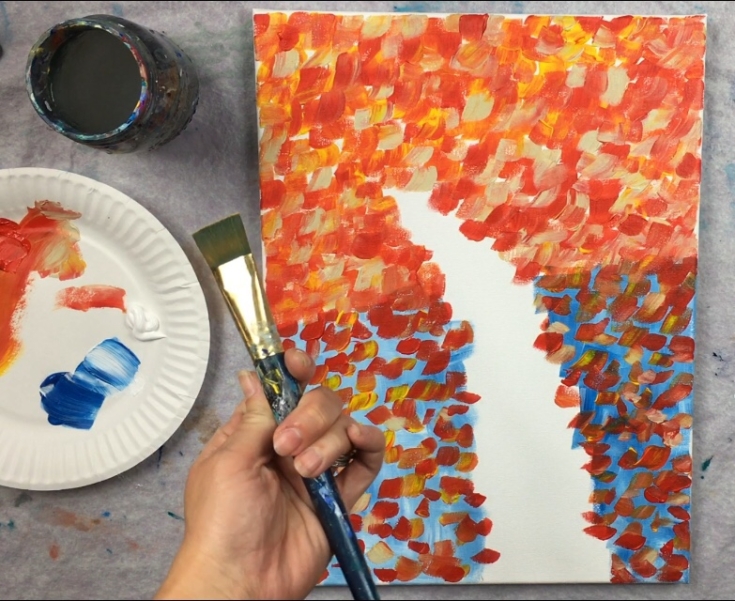 How To Paint A Fall Tree - Tracie Kiernan - Step By Step Painting