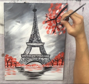 How To Paint An Eiffel Tower - Tracie Kiernan - Step By Step Painting