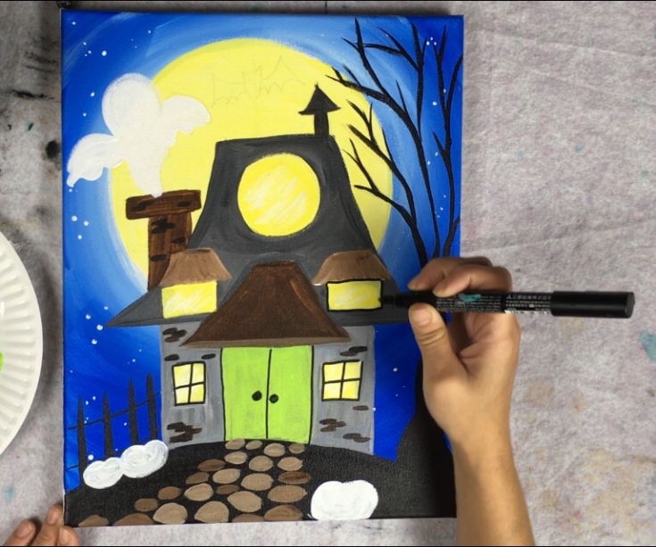 How To Paint A Haunted House - Tracie Kiernan - Step By Step Painting