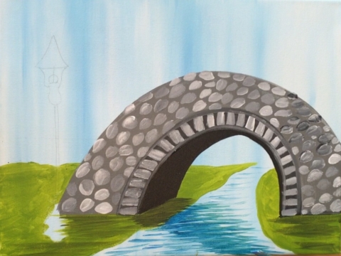 How To Paint An Autumn Bridge - Tracie Kiernan - Step By Step Painting