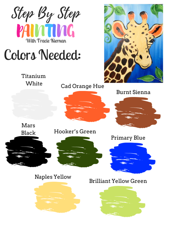 How To Paint A Giraffe - Tracie Kiernan - Step By Step Painting