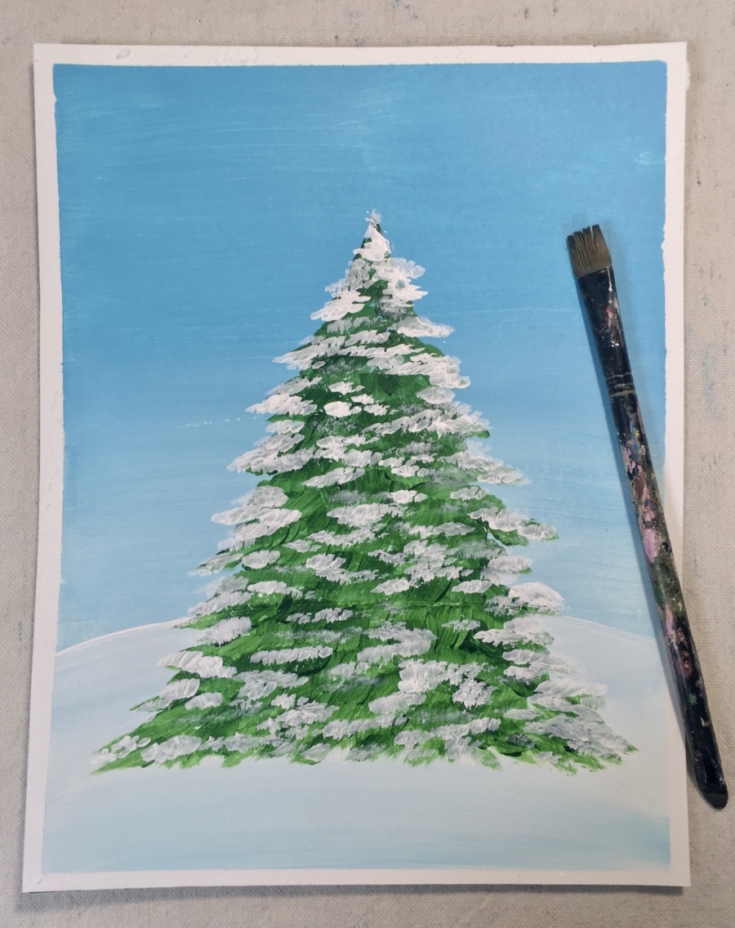 How To Paint A Christmas Tree - Tracie Kiernan - Step By Step Painting