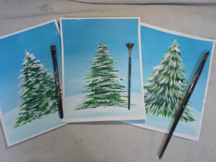 How To Paint A Christmas Tree - Tracie Kiernan - Step By Step Painting