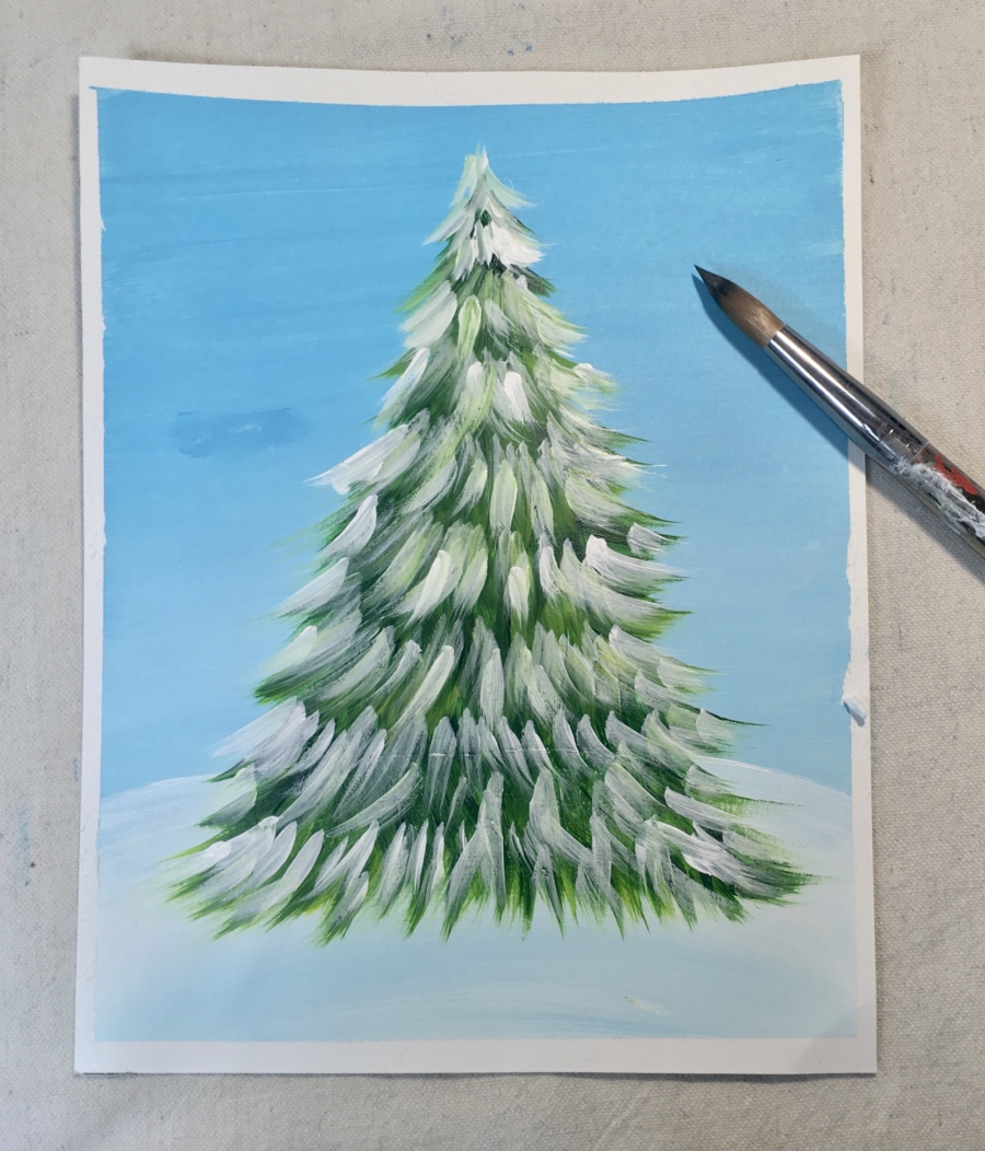 How To Paint A Christmas Tree - Tracie Kiernan - Step By Step Painting