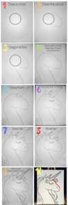 How To Draw A Unicorn - Step By Step Drawing Tutorial