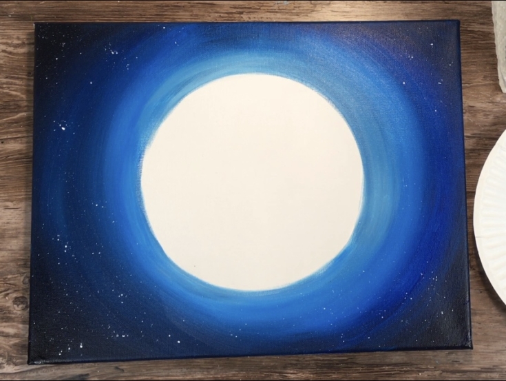 How To Paint A Moon - Step By Step Beginner Acrylic Tutorial