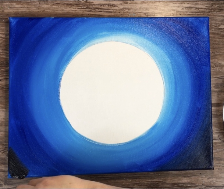 How To Paint A Moon - Step By Step Beginner Acrylic Tutorial