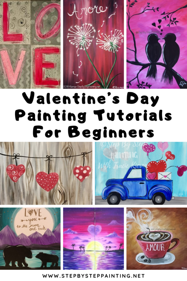 Valentines Day - Step By Step Painting - Tracie's Acrylic Painting ...