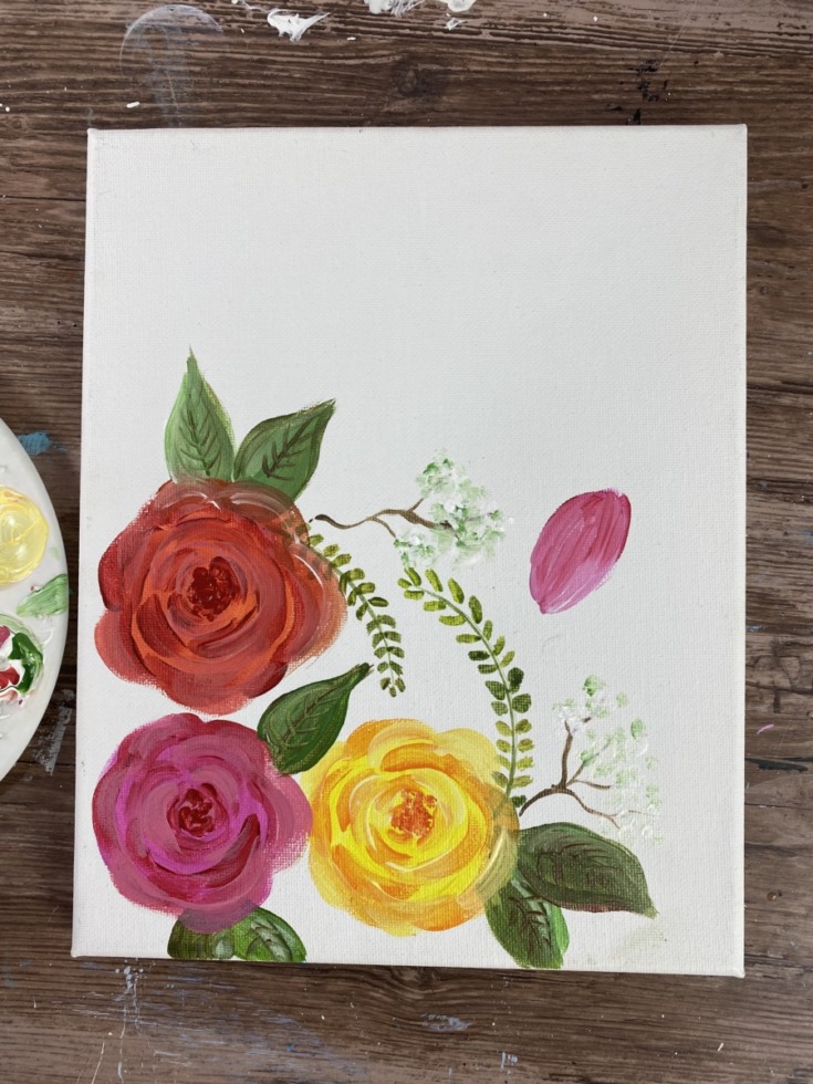 How To A Rose - Easy & Simple - Step By Step Painting