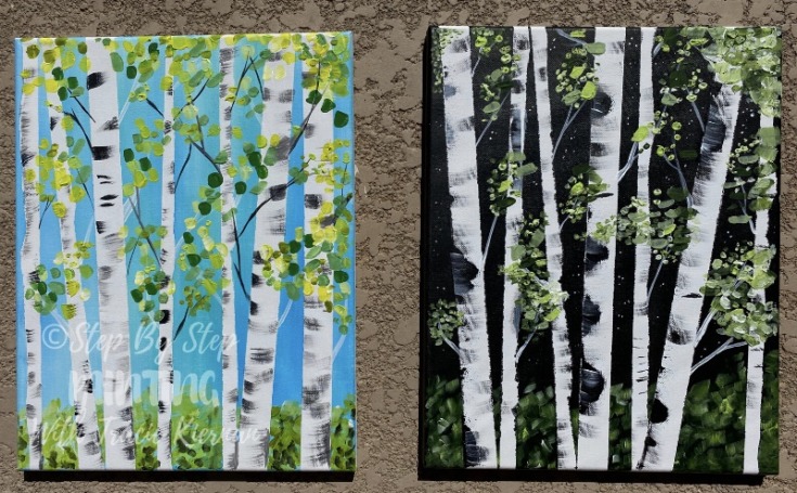 How To Paint Birch Trees - Easy Step By Step Painting Tutorial