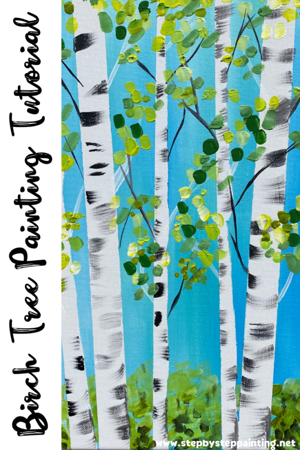 How To Paint Birch Trees - Easy Step By Step Painting Tutorial