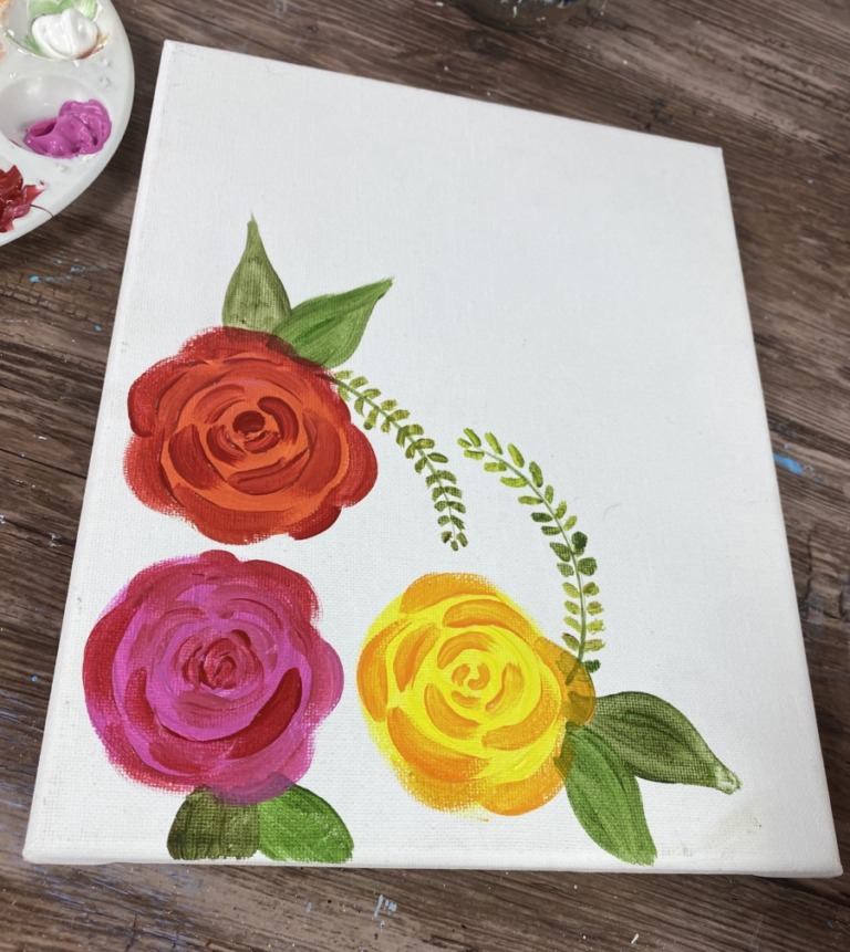 How To A Rose - Easy & Simple - Step By Step Painting