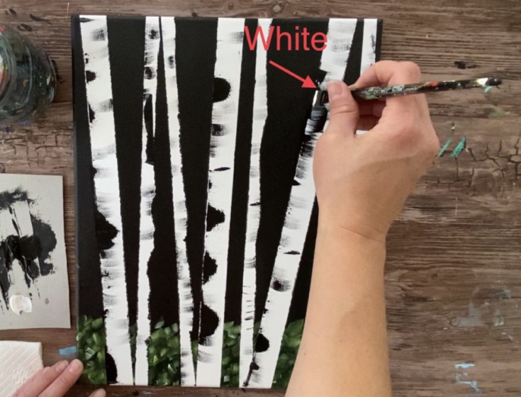 How To Paint Birch Trees - Easy Step By Step Painting Tutorial