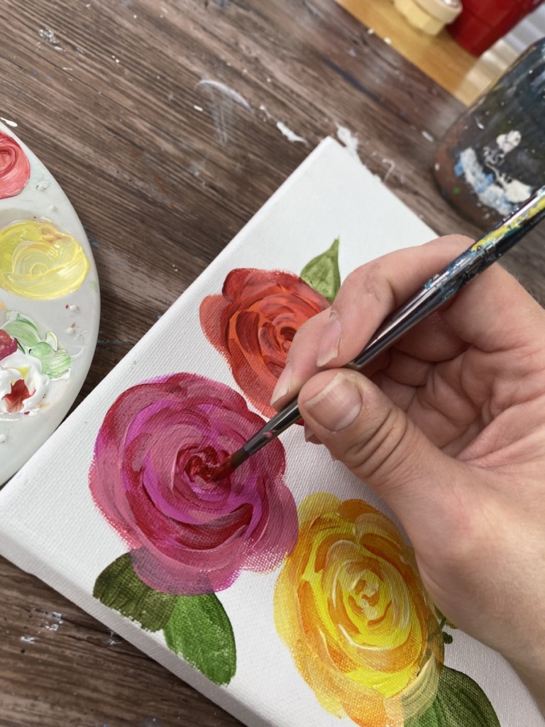 How To A Rose - Easy & Simple - Step By Step Painting