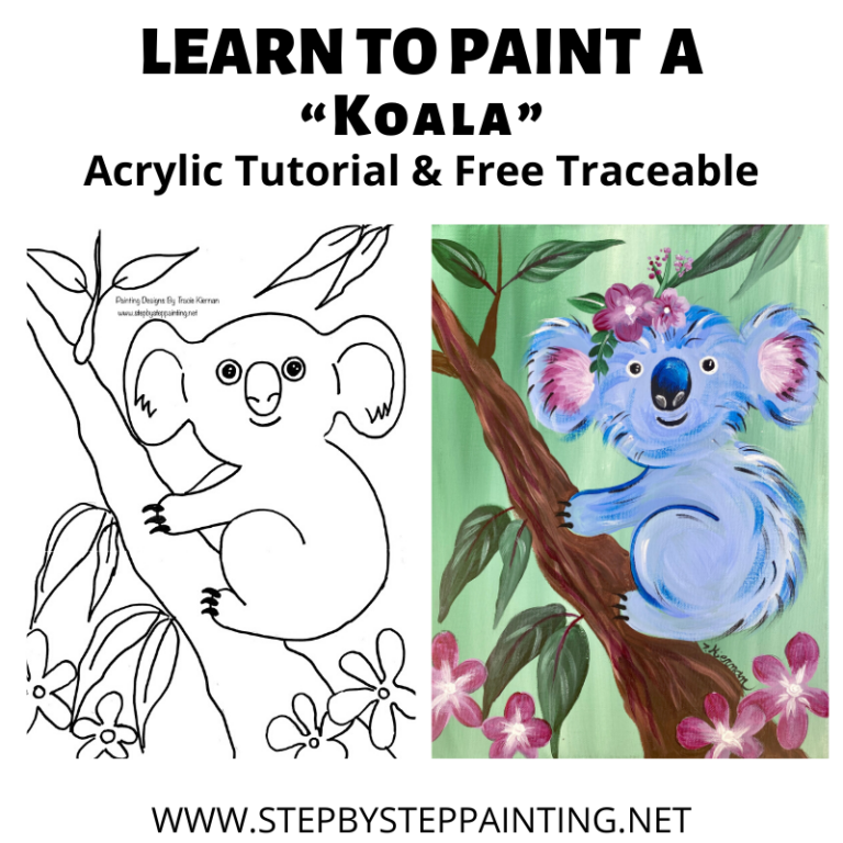 Koala Painting Step By Step - Tracie Kiernan - Step By Step Painting