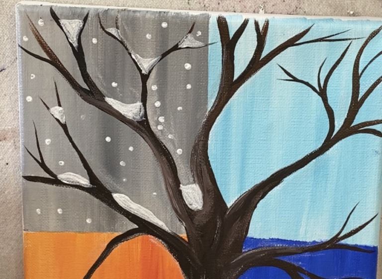 How To Paint A Four Seasons Tree - Salvador Acrylic Paint Kit - Tracie ...