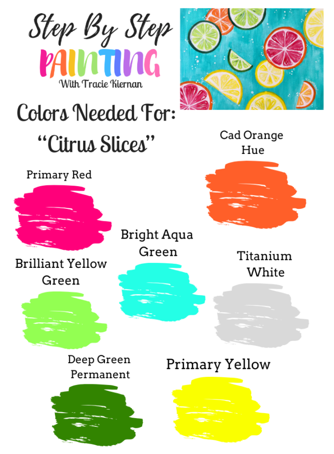 Citrus Painting - Step By Step Painting - For Beginners