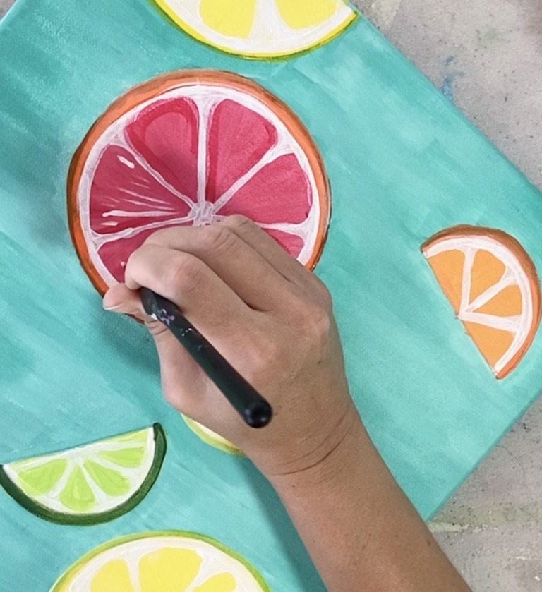 Citrus Painting - Step By Step Painting - For Beginners