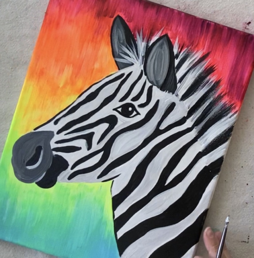 Zebra Painting - Tracie Kiernan - Step By Step Painting