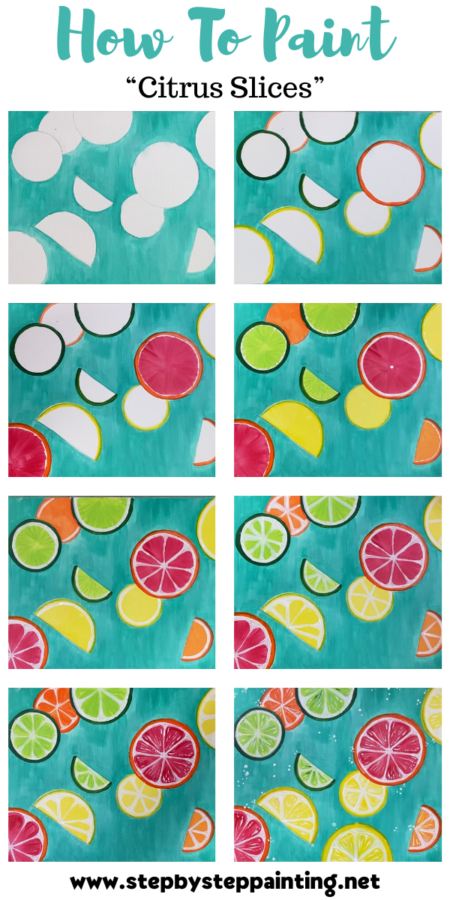 Citrus Painting - Step By Step Painting - For Beginners