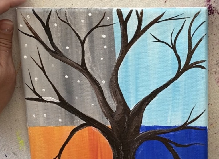 How To Paint A Four Seasons Tree - Salvador Acrylic Paint Kit - Tracie ...