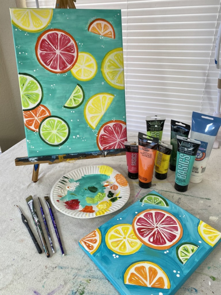 Citrus Painting - Step By Step Painting - For Beginners