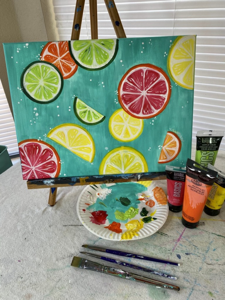 Citrus Painting - Step By Step Painting - For Beginners