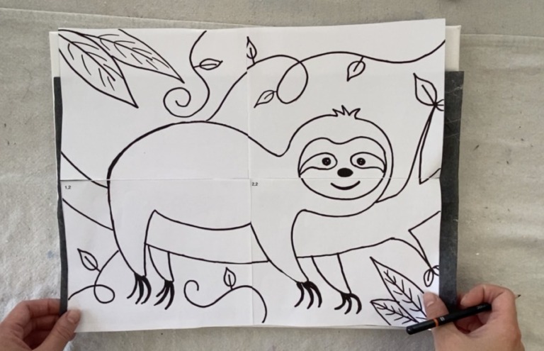 Sloth Painting - Step By Step Painting - Beginner Online Lesson