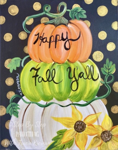 Fall Canvas Paintings - Easy Canvas Painting For Beginners Step By Step
