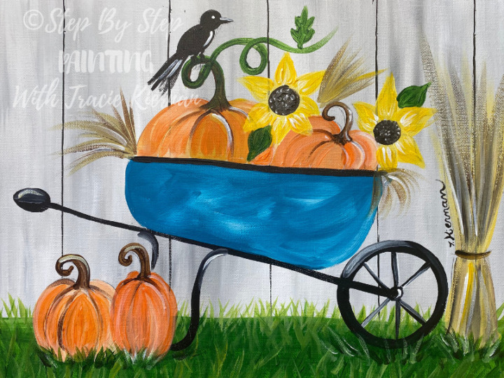 Fall Canvas Paintings - Easy Canvas Painting For Beginners Step By Step