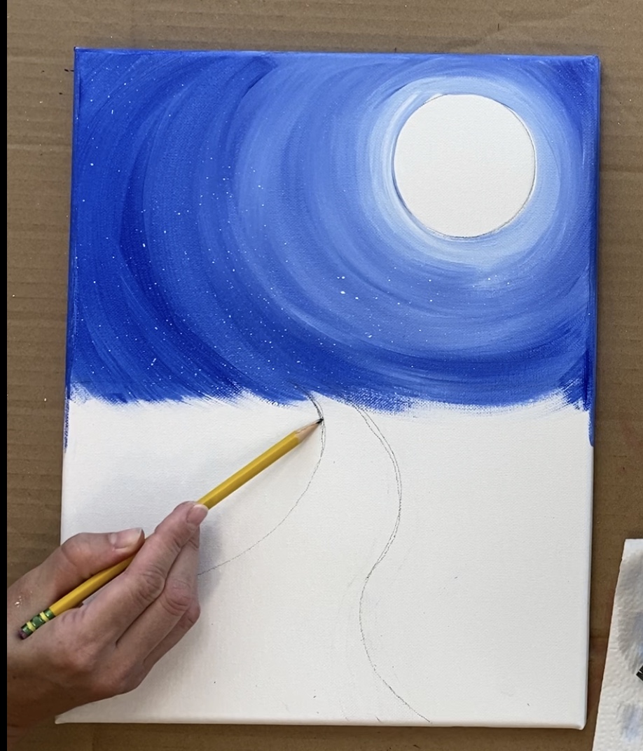 Fall Path Painting - Step By Step Painting With Tracie Kiernan