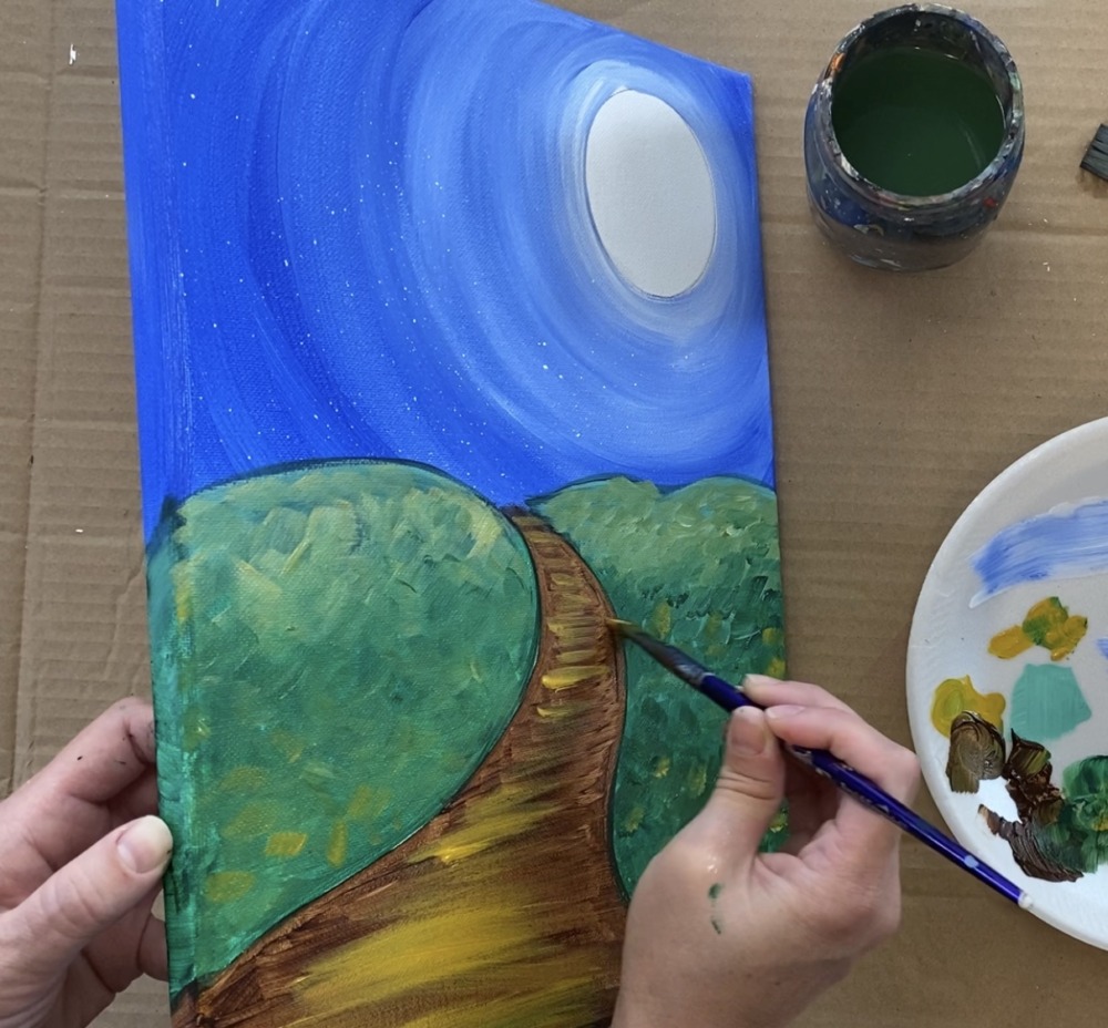 Fall Path Painting - Step By Step Painting With Tracie Kiernan