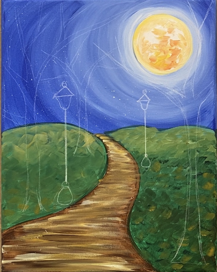 Fall Path Painting - Step By Step Painting With Tracie Kiernan