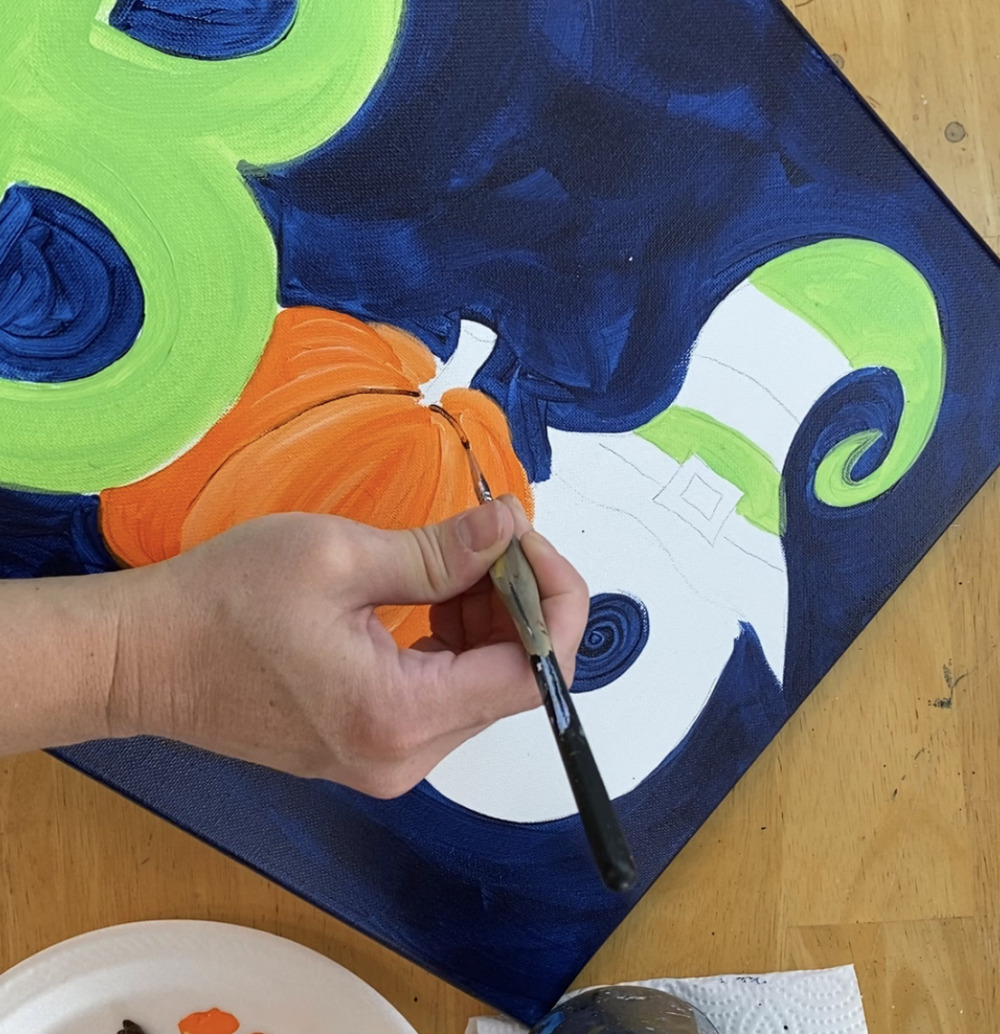 "Boo" Halloween Letters Painting Tutorial - Tracie Kiernan - Step By ...