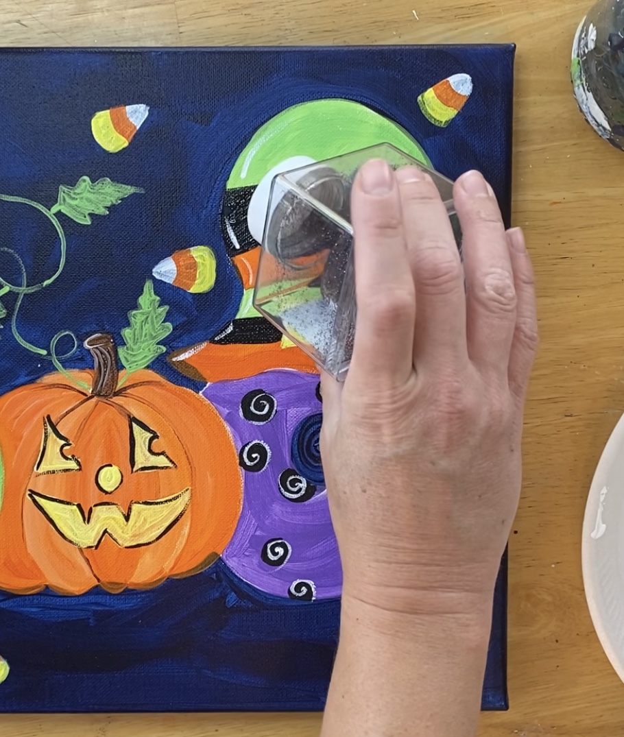 "Boo" Halloween Letters Painting Tutorial - Tracie Kiernan - Step By ...