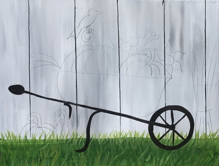 Fall Wheelbarrow Painting - Tracie Kiernan - Step By Step Painting