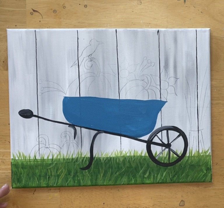 Fall Wheelbarrow Painting - Tracie Kiernan - Step By Step Painting