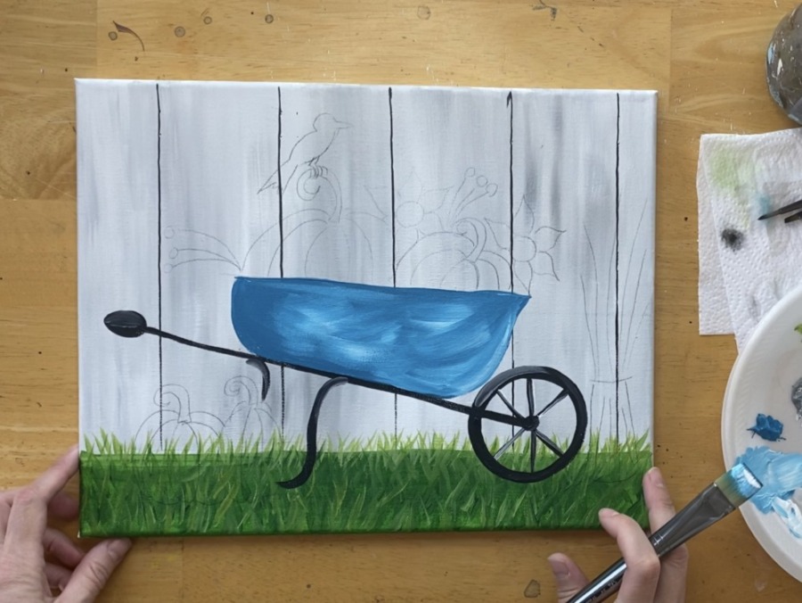 Fall Wheelbarrow Painting - Tracie Kiernan - Step By Step Painting