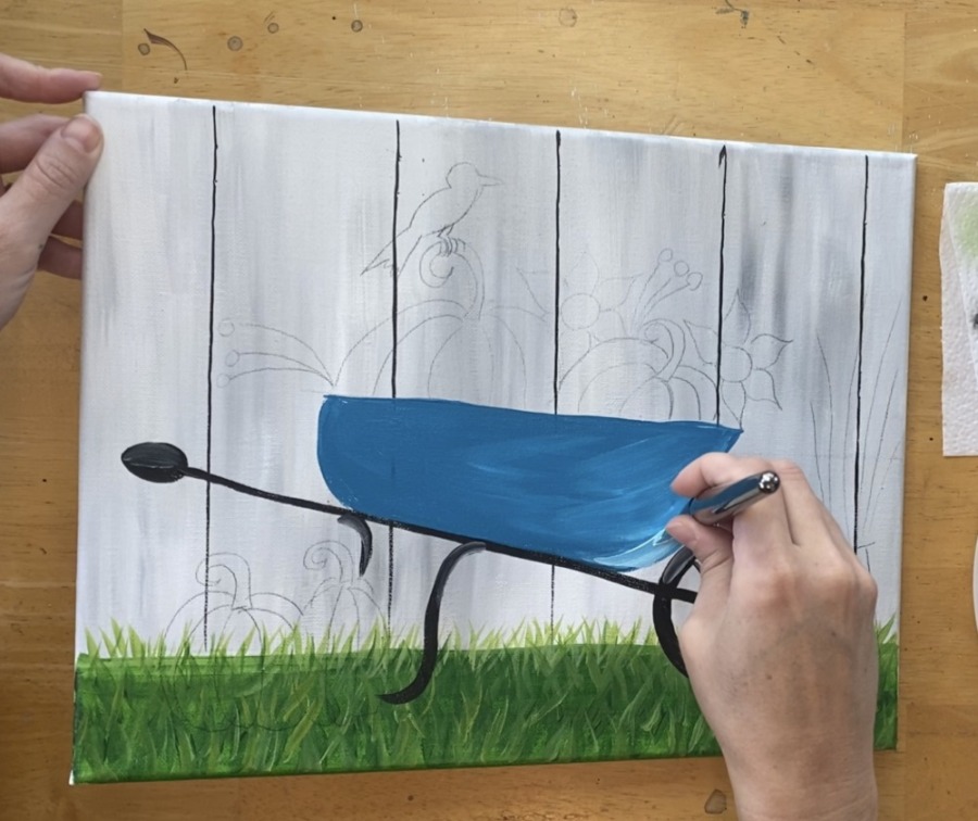Fall Wheelbarrow Painting - Tracie Kiernan - Step By Step Painting