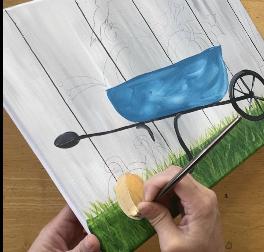 Fall Wheelbarrow Painting - Tracie Kiernan - Step By Step Painting