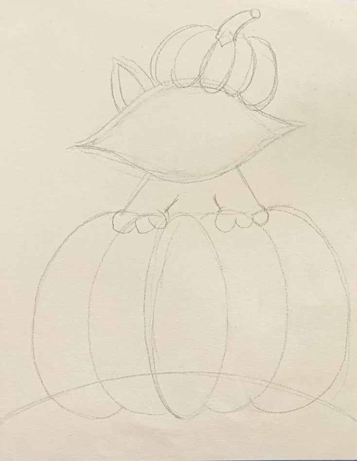 Halloween Cat Acrylic Painting - Online Tutorial