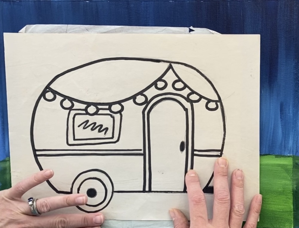 Halloween Vintage Camper Painting - Tracie Kiernan - Step By Step Painting