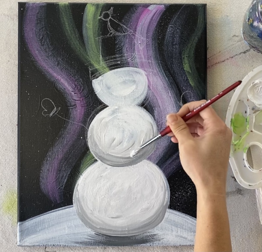 How To Paint A Snowman - Magical Snowman Online Painting Tutorial