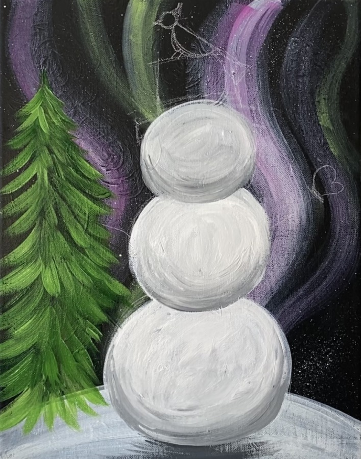 How To Paint A Snowman - Magical Snowman Online Painting Tutorial