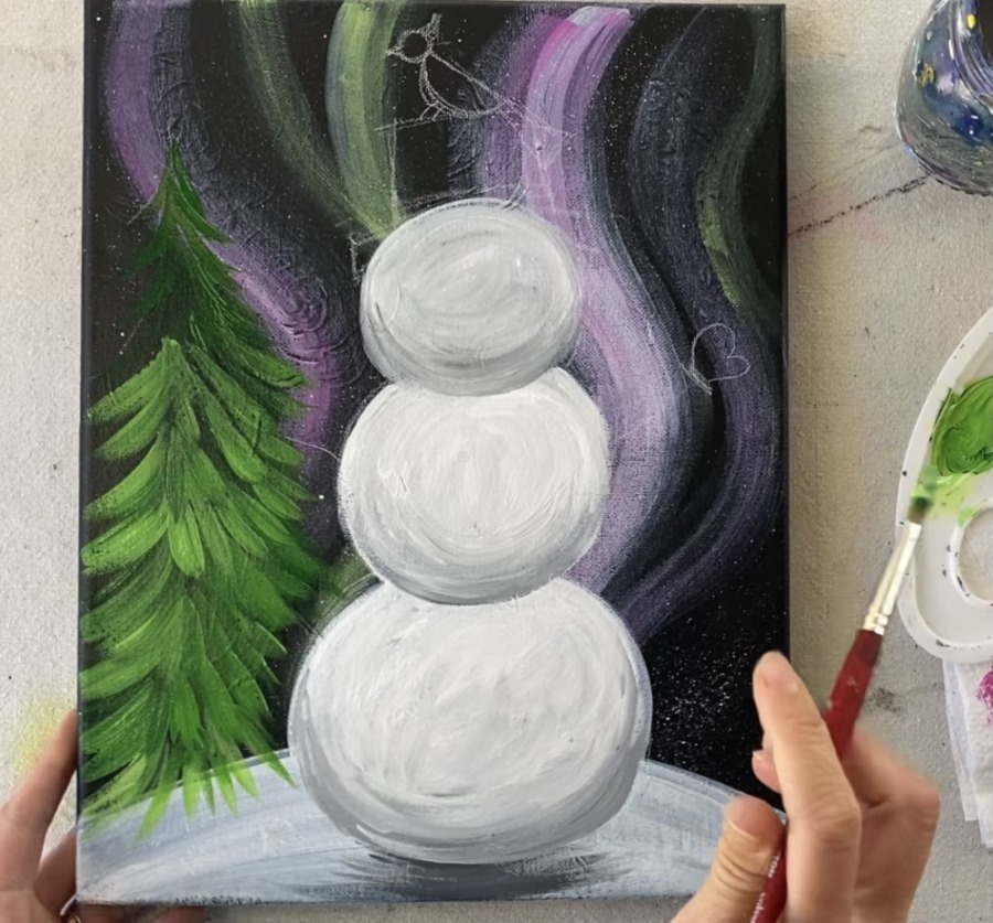 How To Paint A Snowman - Magical Snowman Online Painting Tutorial