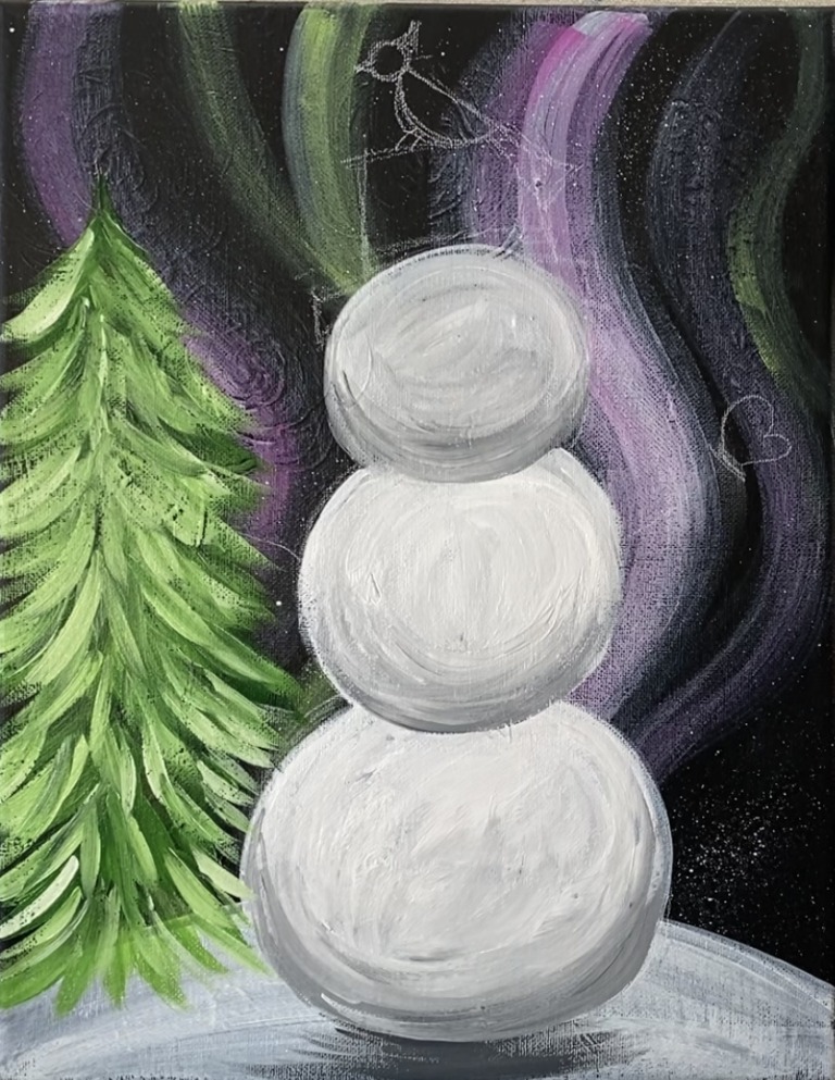 How To Paint A Snowman - Magical Snowman Online Painting Tutorial