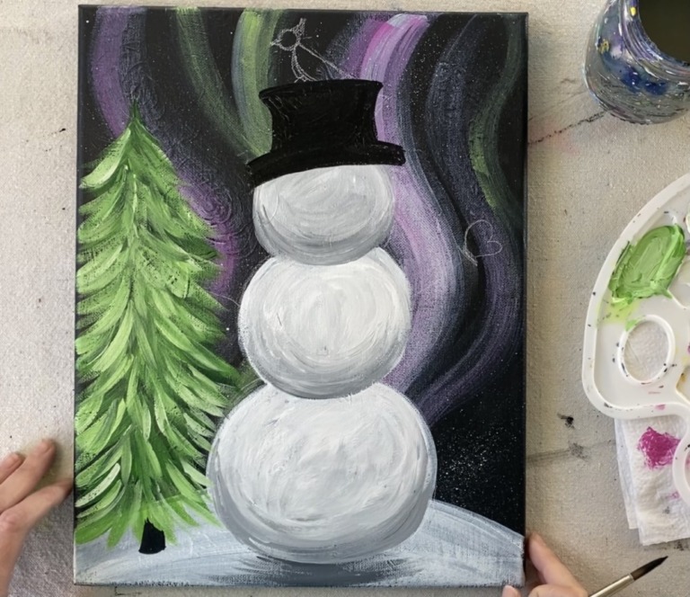 How To Paint A Snowman - Magical Snowman Online Painting Tutorial