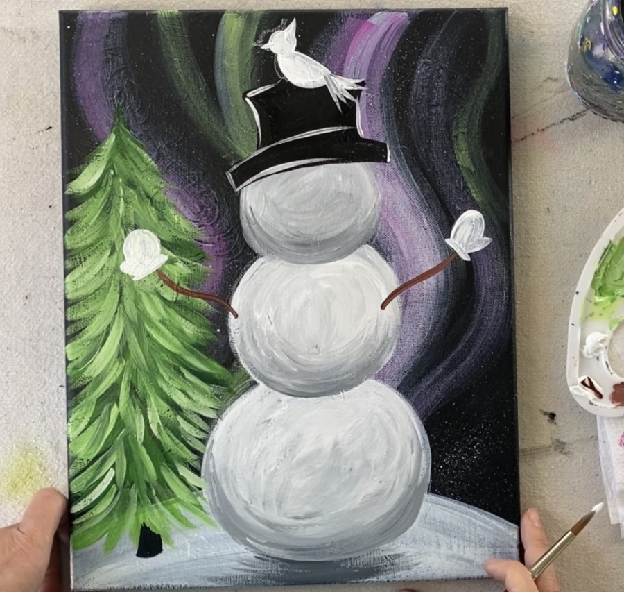 How To Paint A Snowman - Magical Snowman Online Painting Tutorial